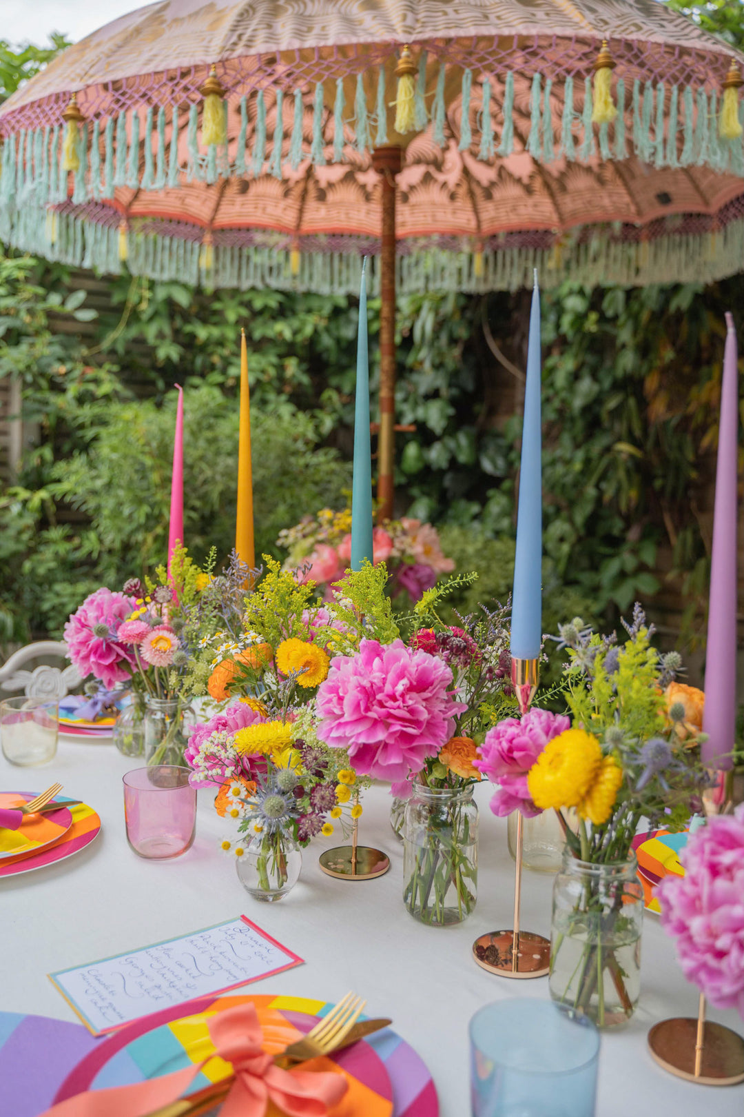 Rainbow Tablescape With Olivia Rubin – Rosanna Falconer